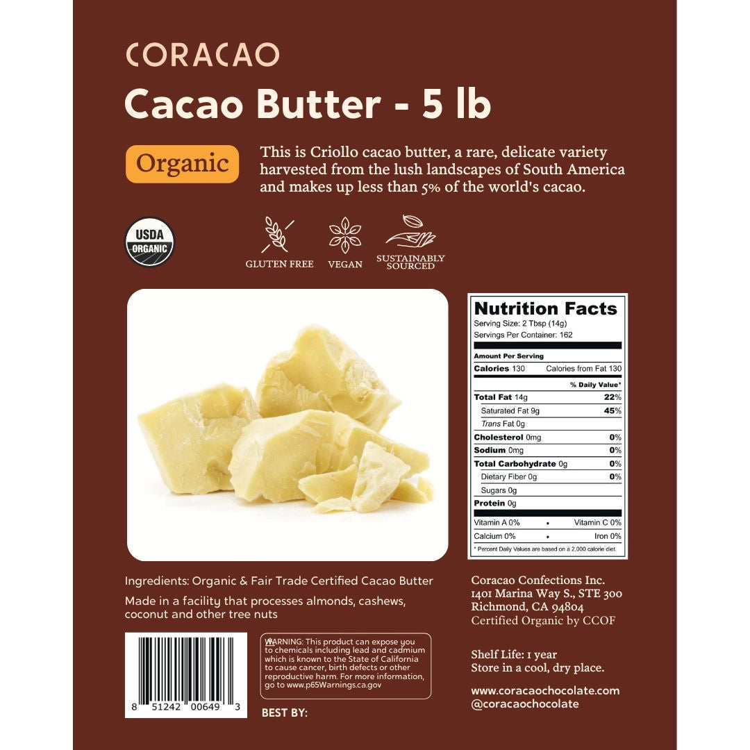 Cacao Butter for Gourmet Chocolate Making and More